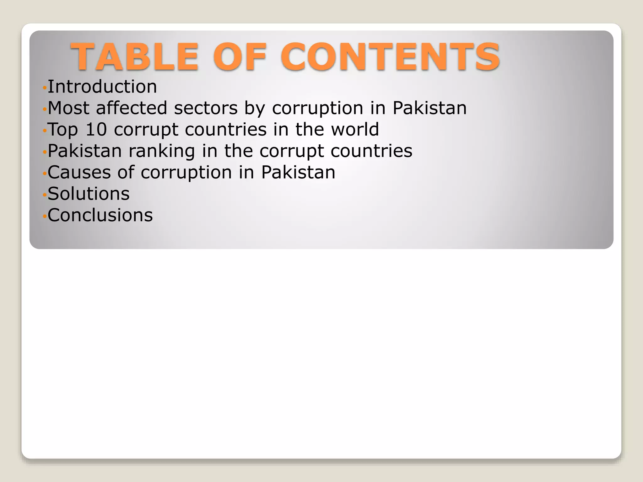 Corruption a menace | PPTX