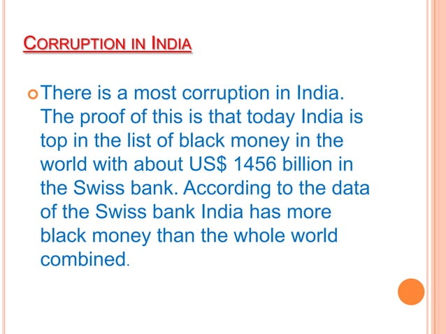Corruption by ankit | PPT