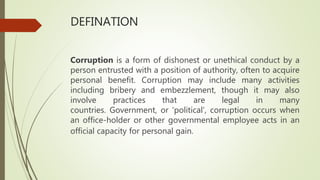 Corruption in-malaysia | PPTX