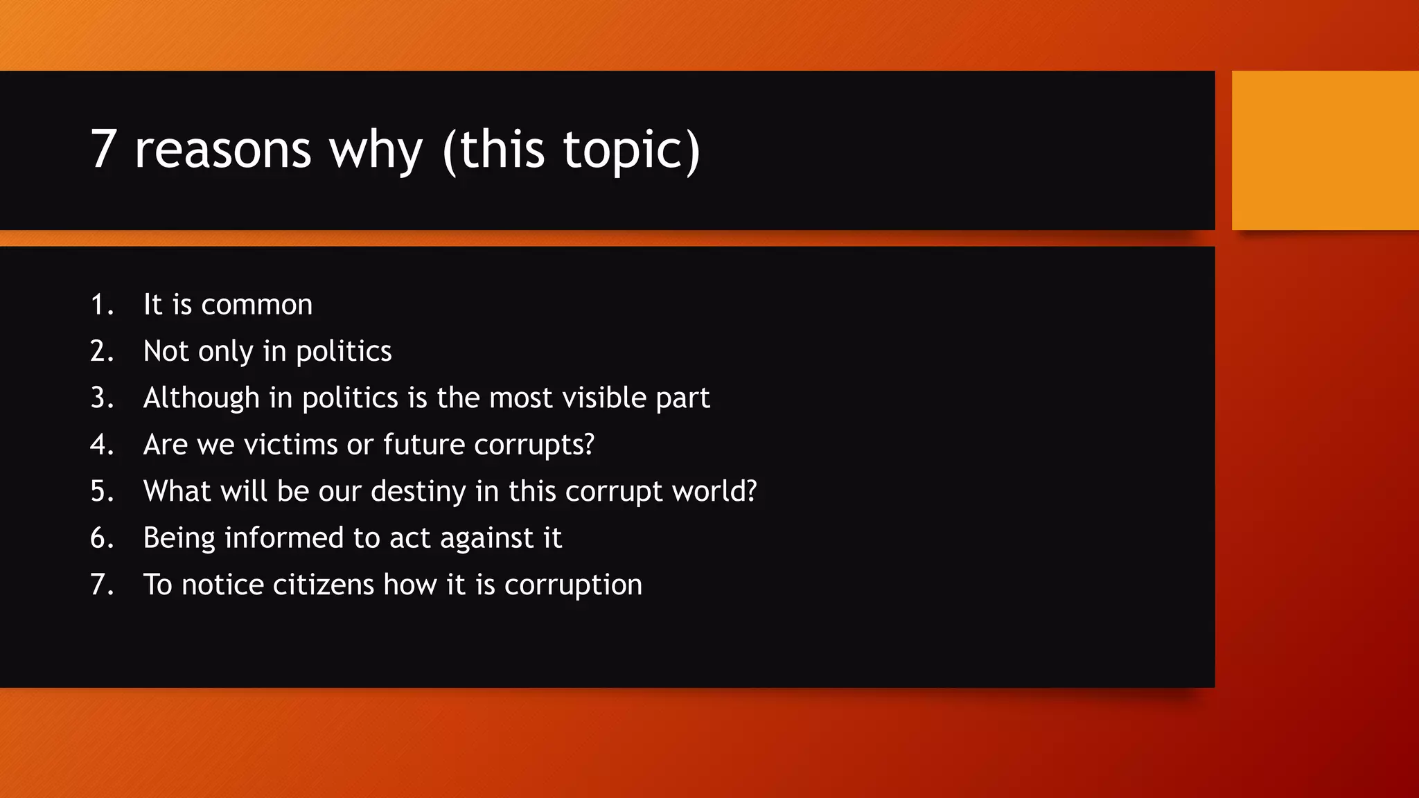 Corruption - PSA | PPTX