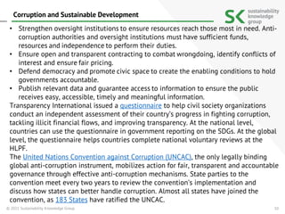 Corruption and Sustainable Development | PDF