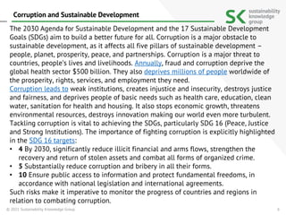 Corruption and Sustainable Development | PDF