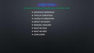 Corruption & Anti-corruption | PPT