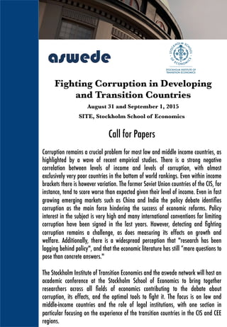 Conference "Fighting Corruption in Developing and Transition Countries ...