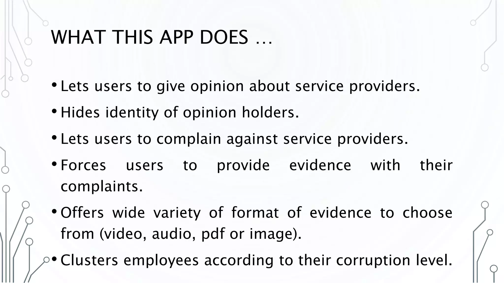 Corruption Detection App Using K Means Clustering Ppt