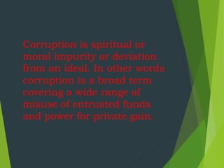 Corruption final | PPT