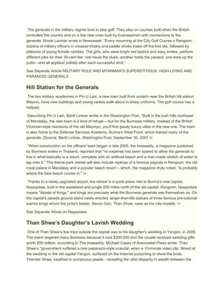 CORRUPTION HISTORY OF MYANMAR INFO COLLECTION | PDF