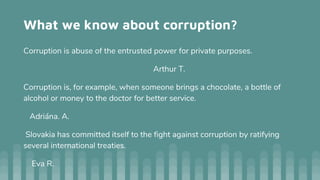 Corruption how to define it, how to measure it, how to fight it | PPTX