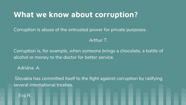 Corruption how to define it, how to measure it, how to fight it | PPTX