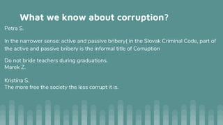 Corruption how to define it, how to measure it, how to fight it | PPTX
