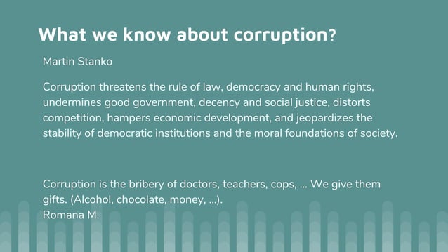 Corruption how to define it, how to measure it, how to fight it | PPT