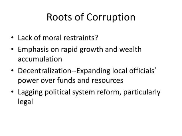Corruption in china | PPTX