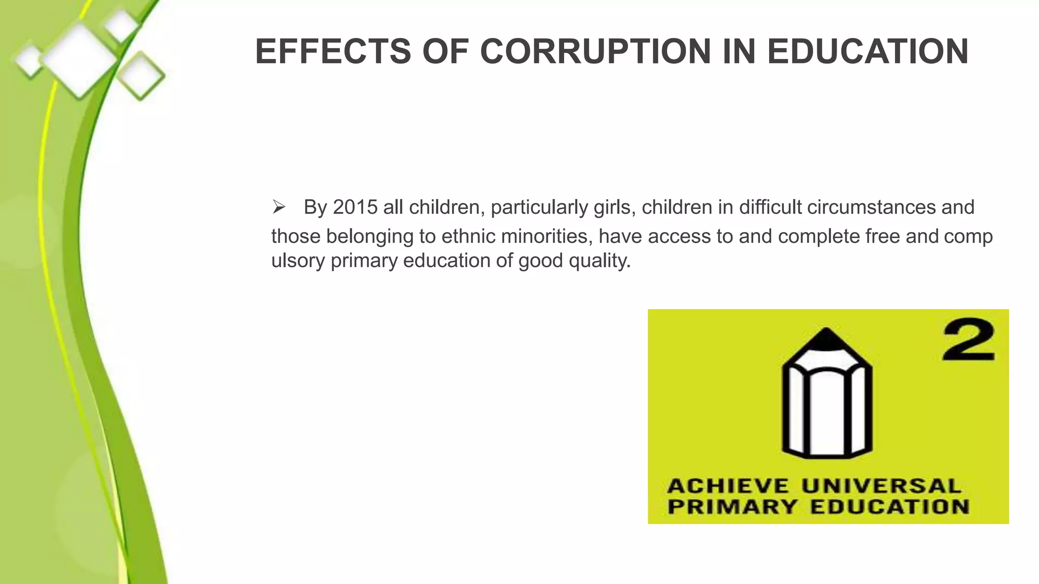 Corruption in Education | PPTX
