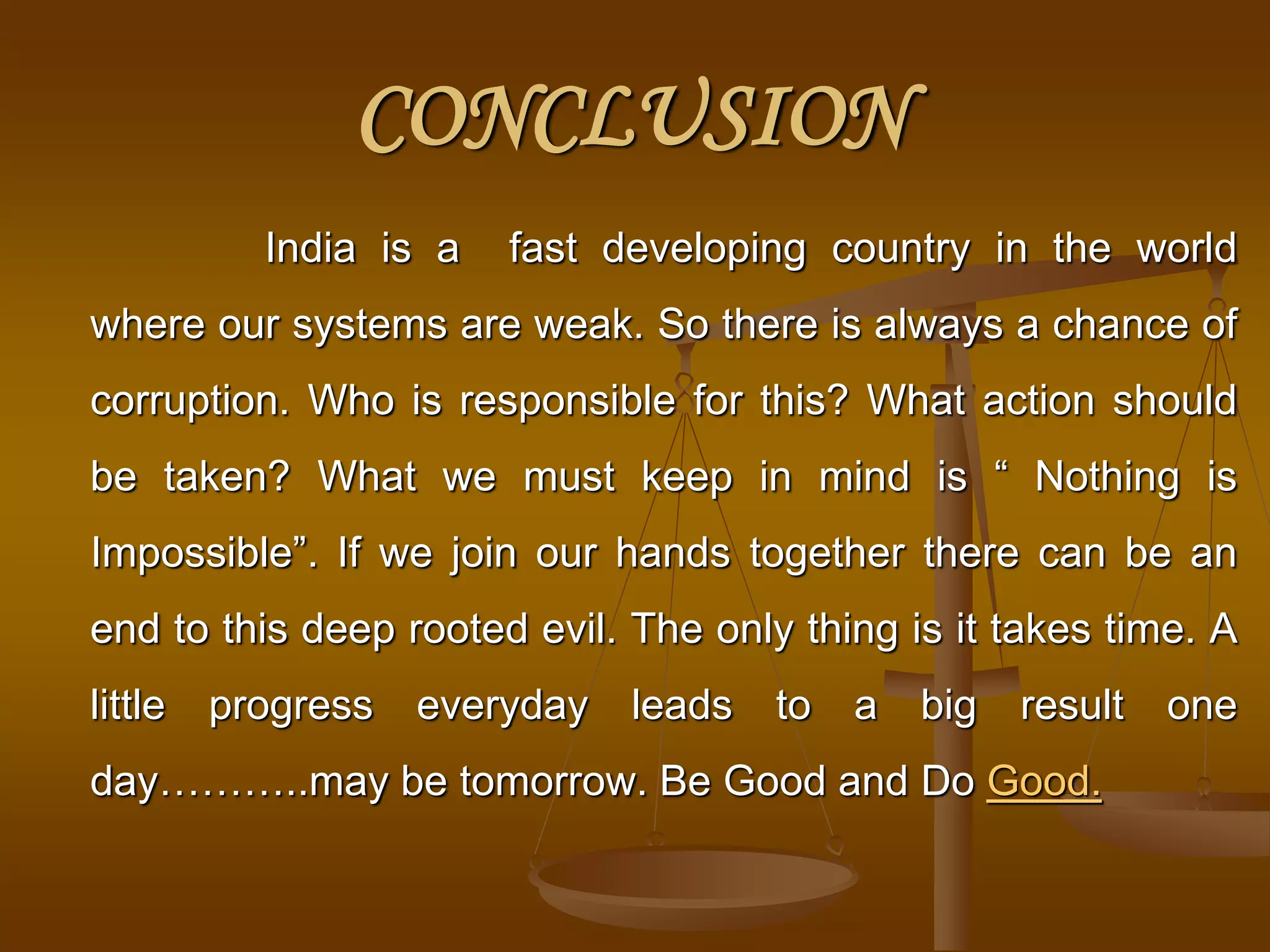 Corruption in india | PPTX