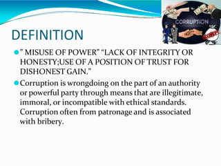 CORRUPTION IN INDIA.pptxmmmmmmmmmmmmmmmmm | PPTX