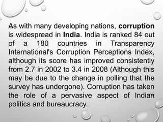 corruption inside the system of india. Pptx | PPTX