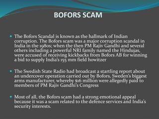 Corruption in India, public and private affairs | PPTX