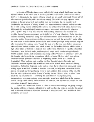 Corruption in mexico's public education system | DOCX