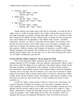 Corruption in mexico's public education system | DOCX