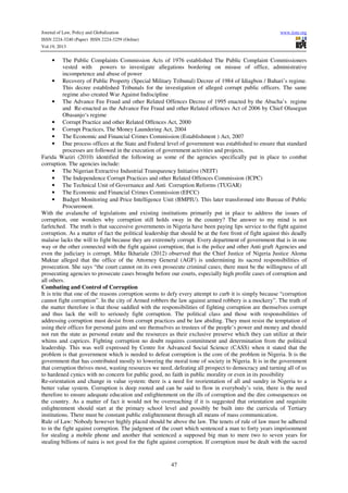 Corruption in nigeria | PDF