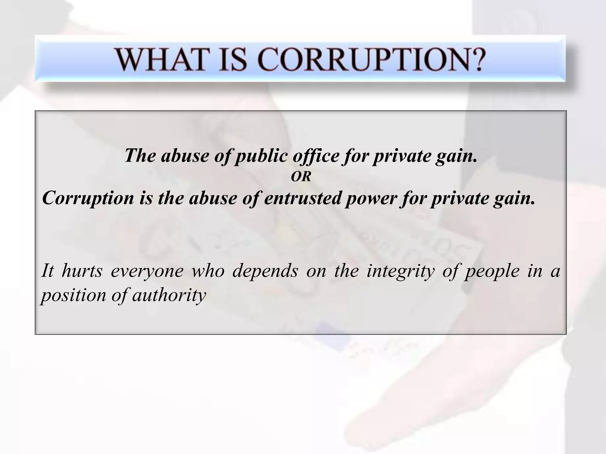 Corruption in pakistan | PPTX