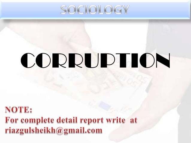 Corruption in pakistan | PPTX