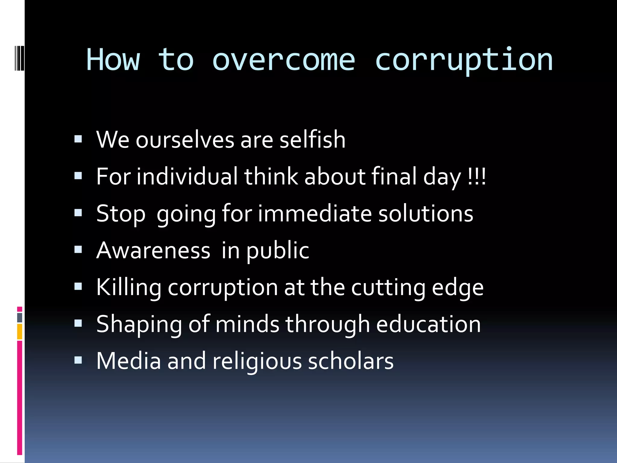 Corruption In Pakistan | PPTX