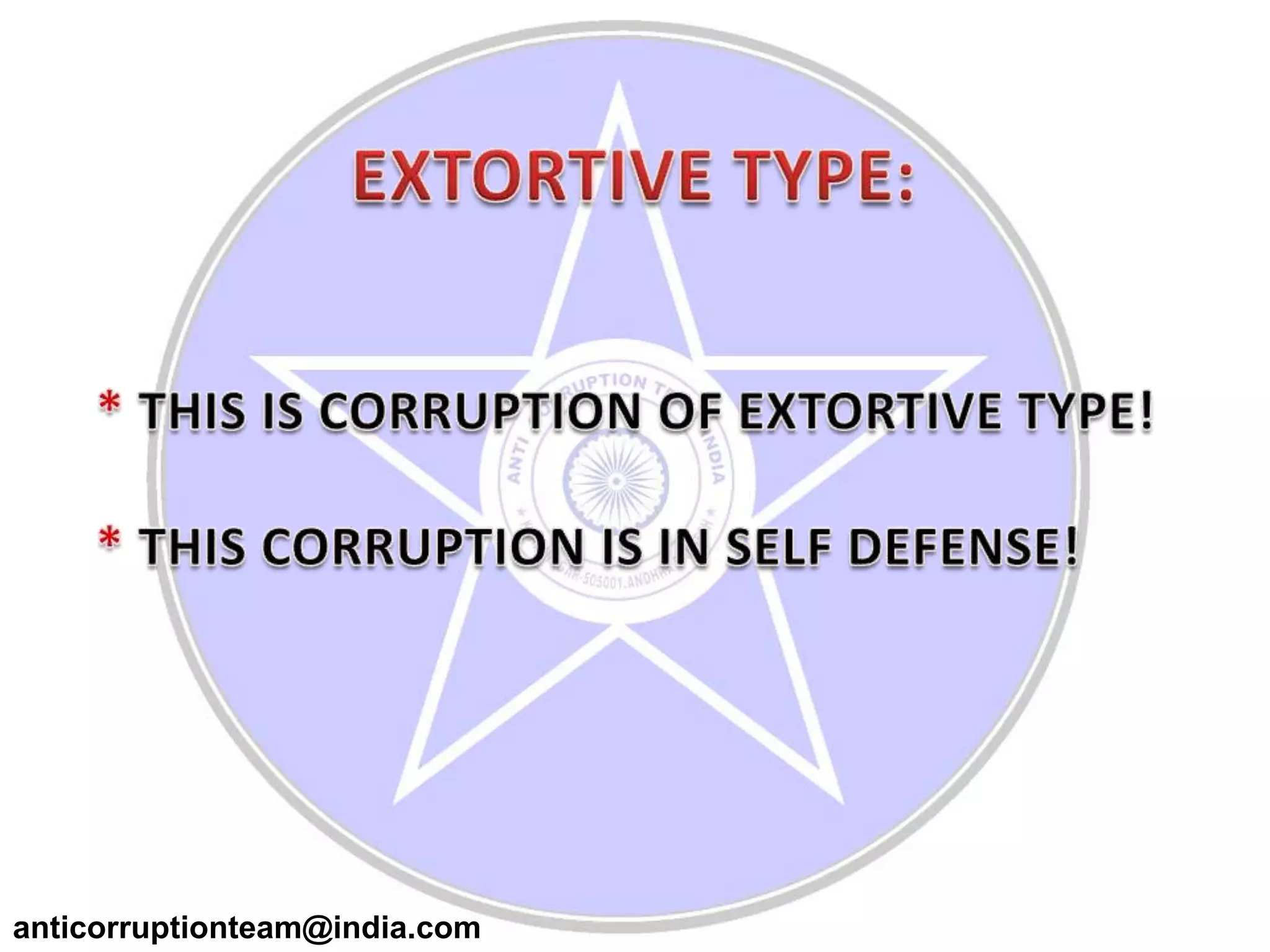 ANTI-CORRUPTION TEAM INDIA | PPTX