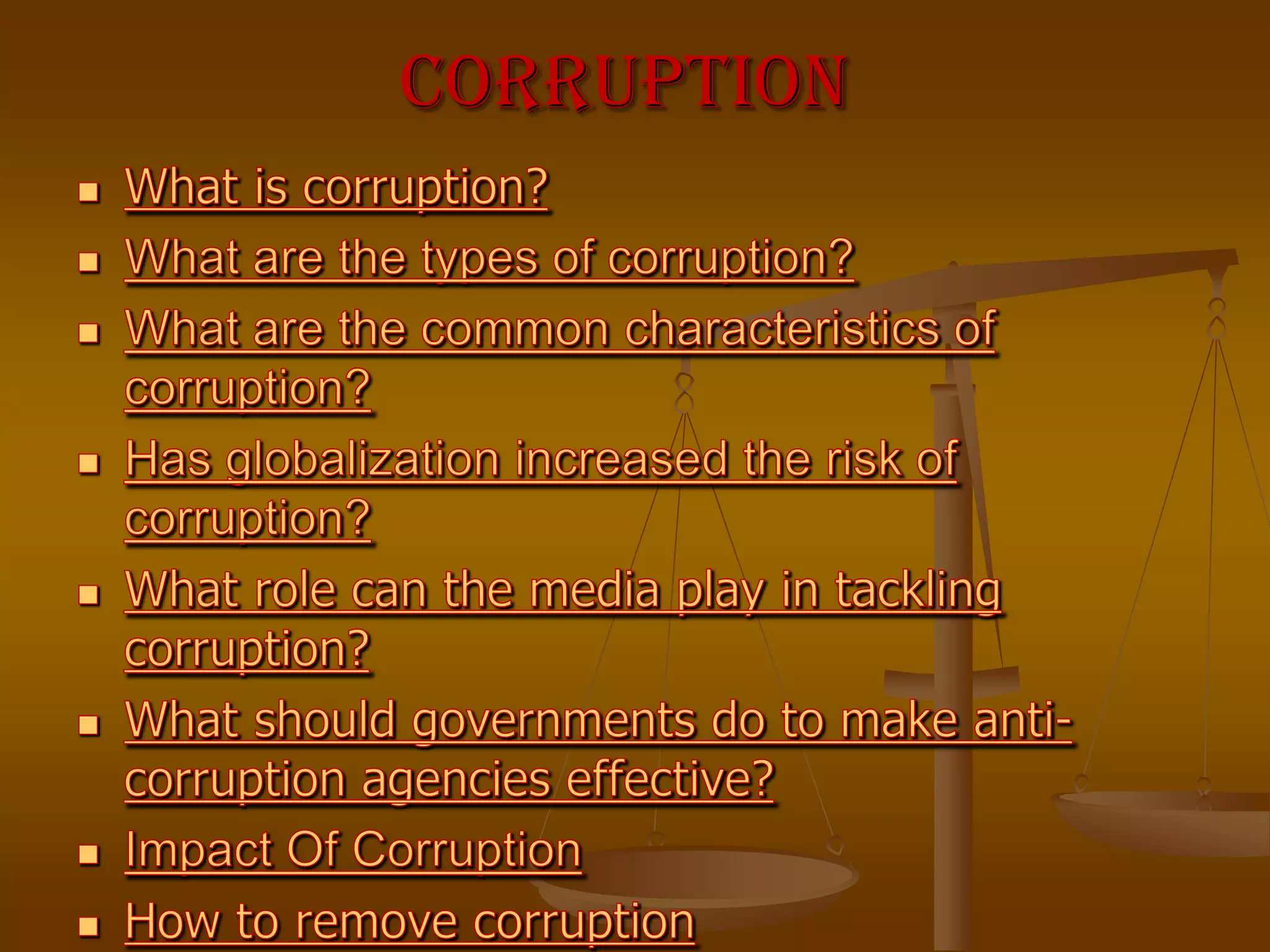 Corruption ppt | PPTX