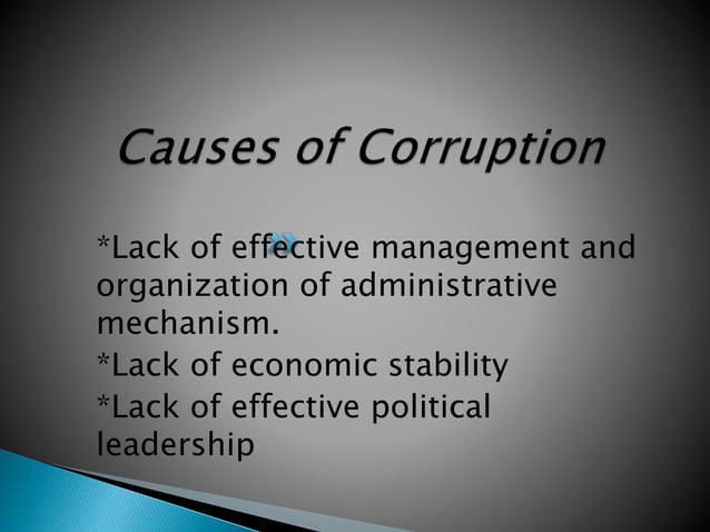 Corruption ppt | PPT