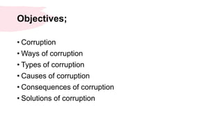 Corruption ppt | PPT