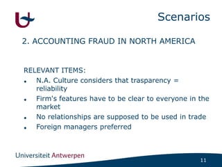 Differences in attitudes towards fraud and corruption across cultures | PPT