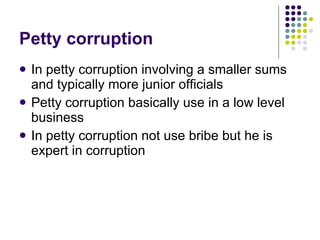 Corruption presentation(iqbal mba 1 numl) | PPT