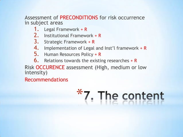 Corruption Risk Assessment- Challenges and Lessons Learnt | PPT