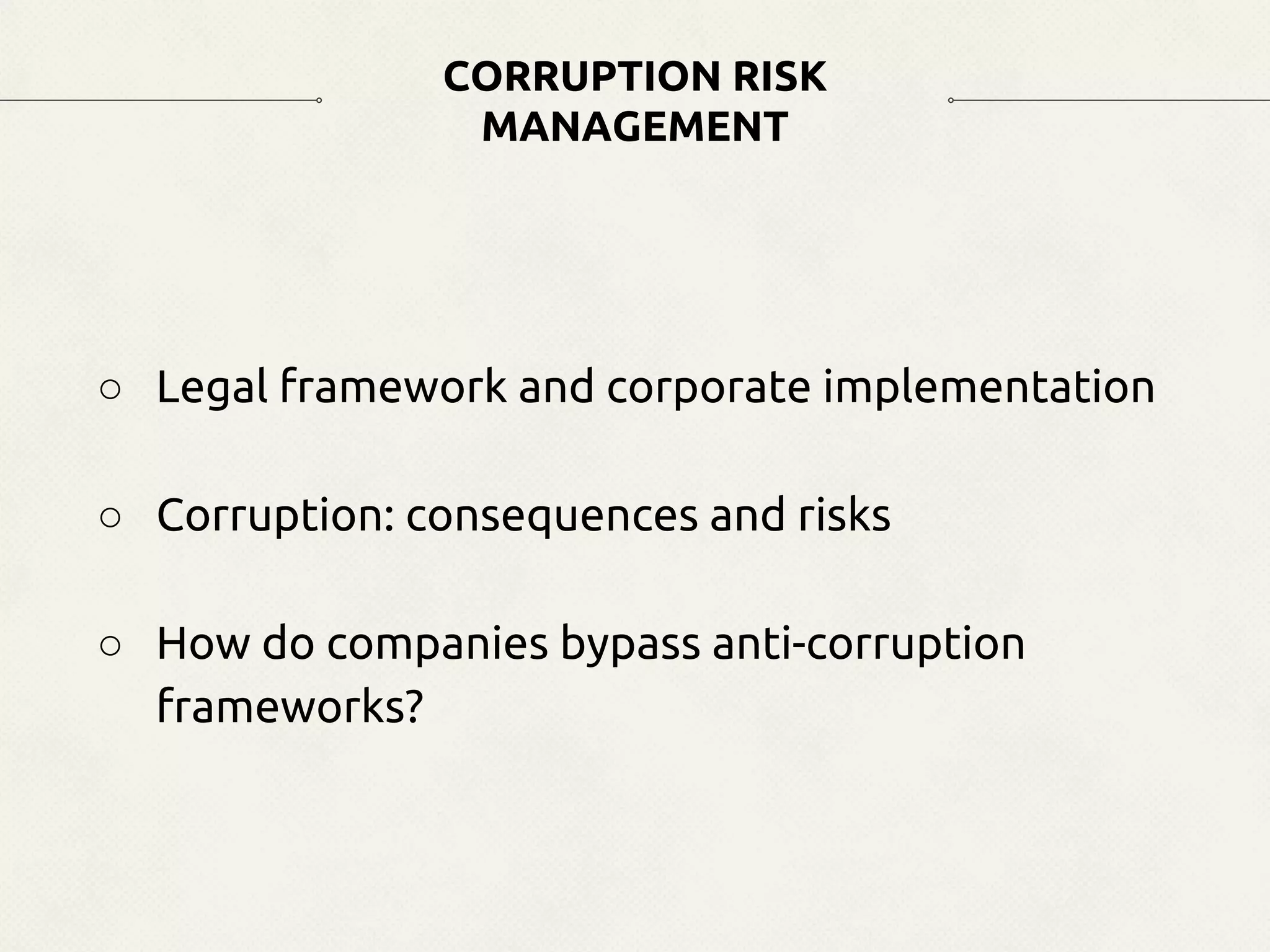 Corruption risk management | PDF
