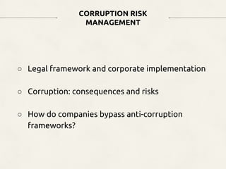 Corruption risk management | PDF