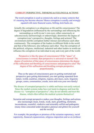 Corruption Shriniwas Kashalikar | DOC