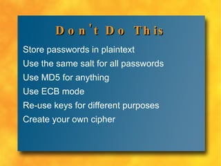 Introduction To Encryption in Lasso 8.5 | ODP | Computing | Technology & Computing