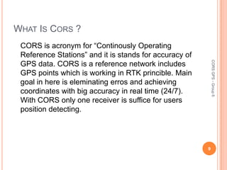 cors-gps-grp6-homework | PPTX | Computer Networking | Computing