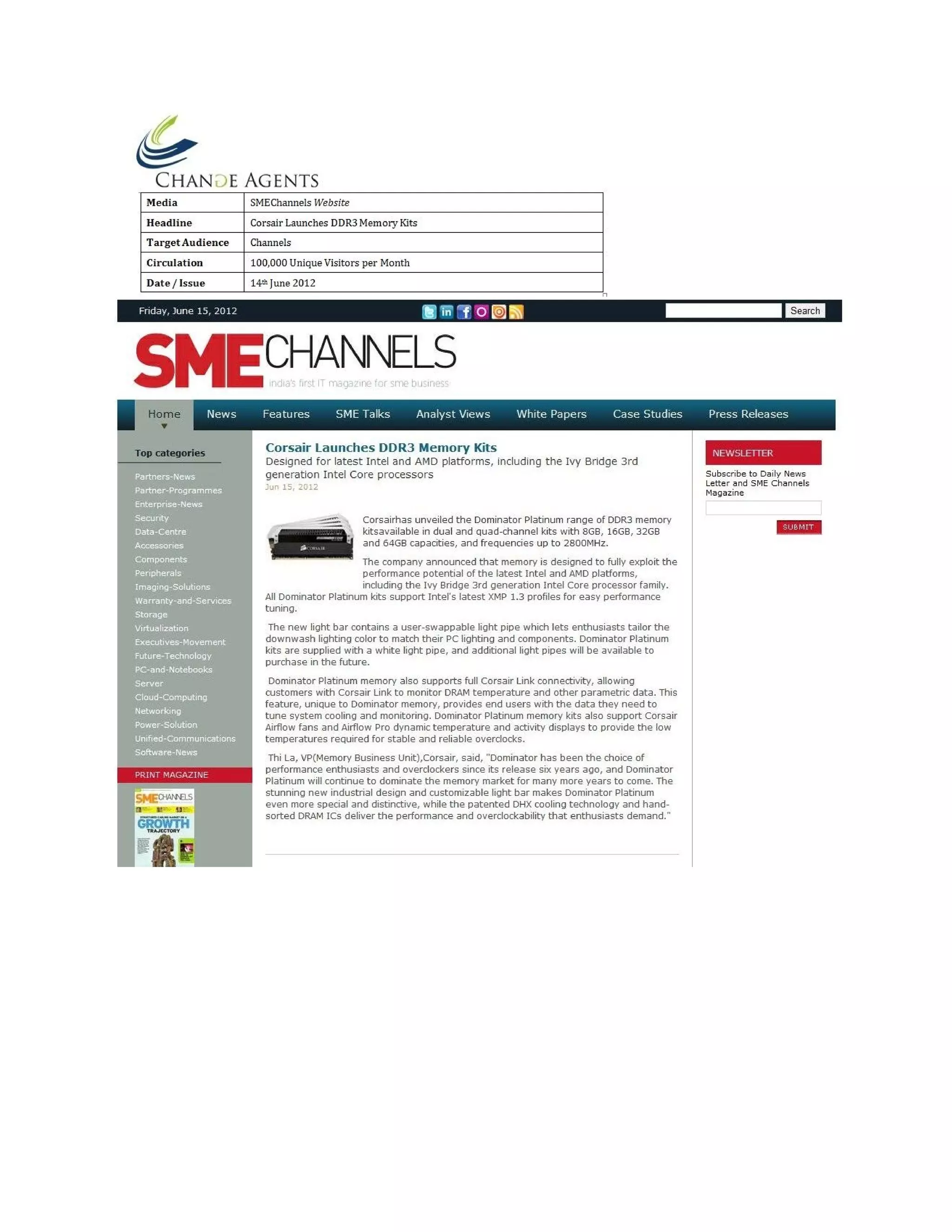 Corsair Sample Coverage | PDF