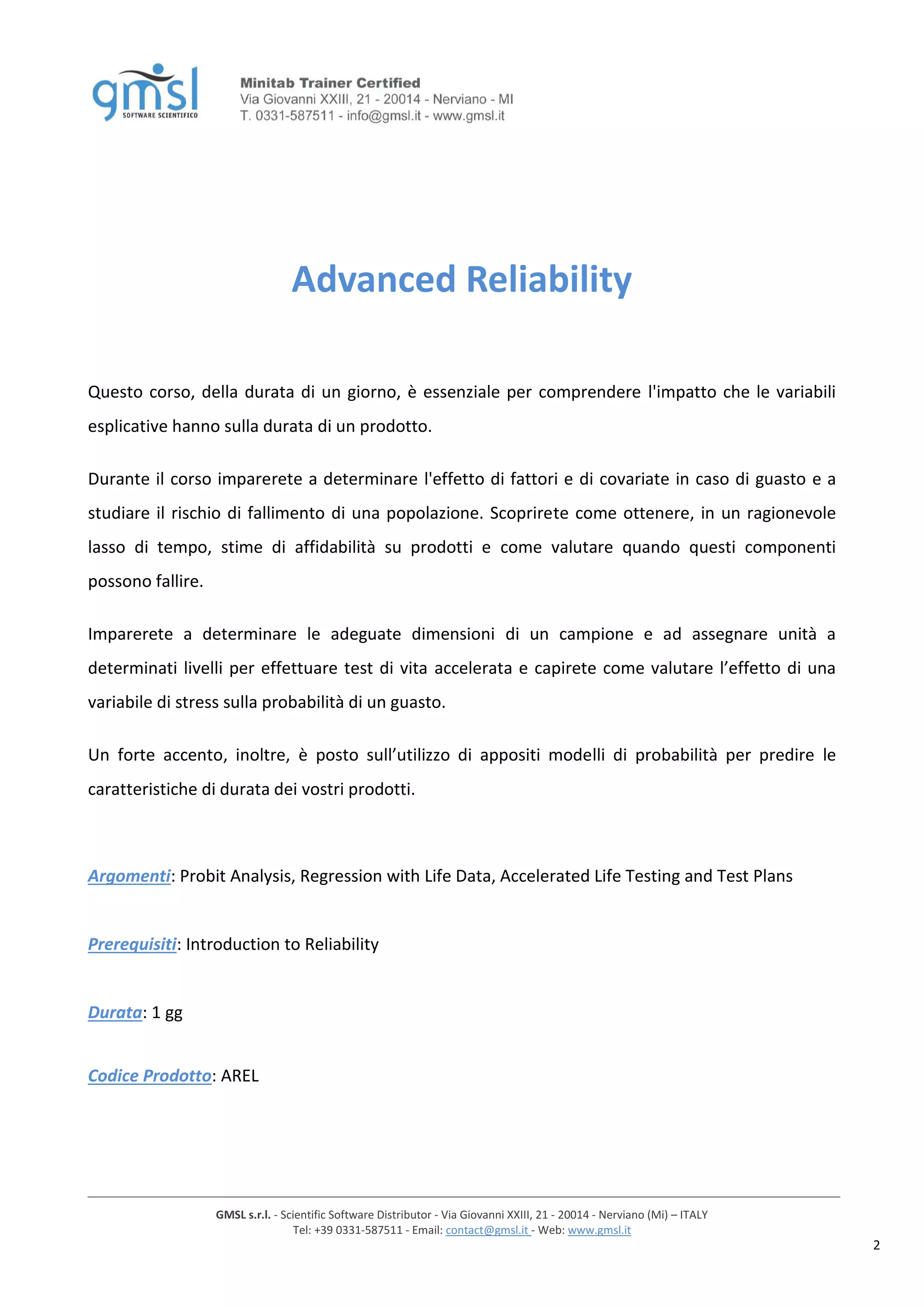 Corsi avanzati - Minitab | PDF | Computer Software and Applications ...