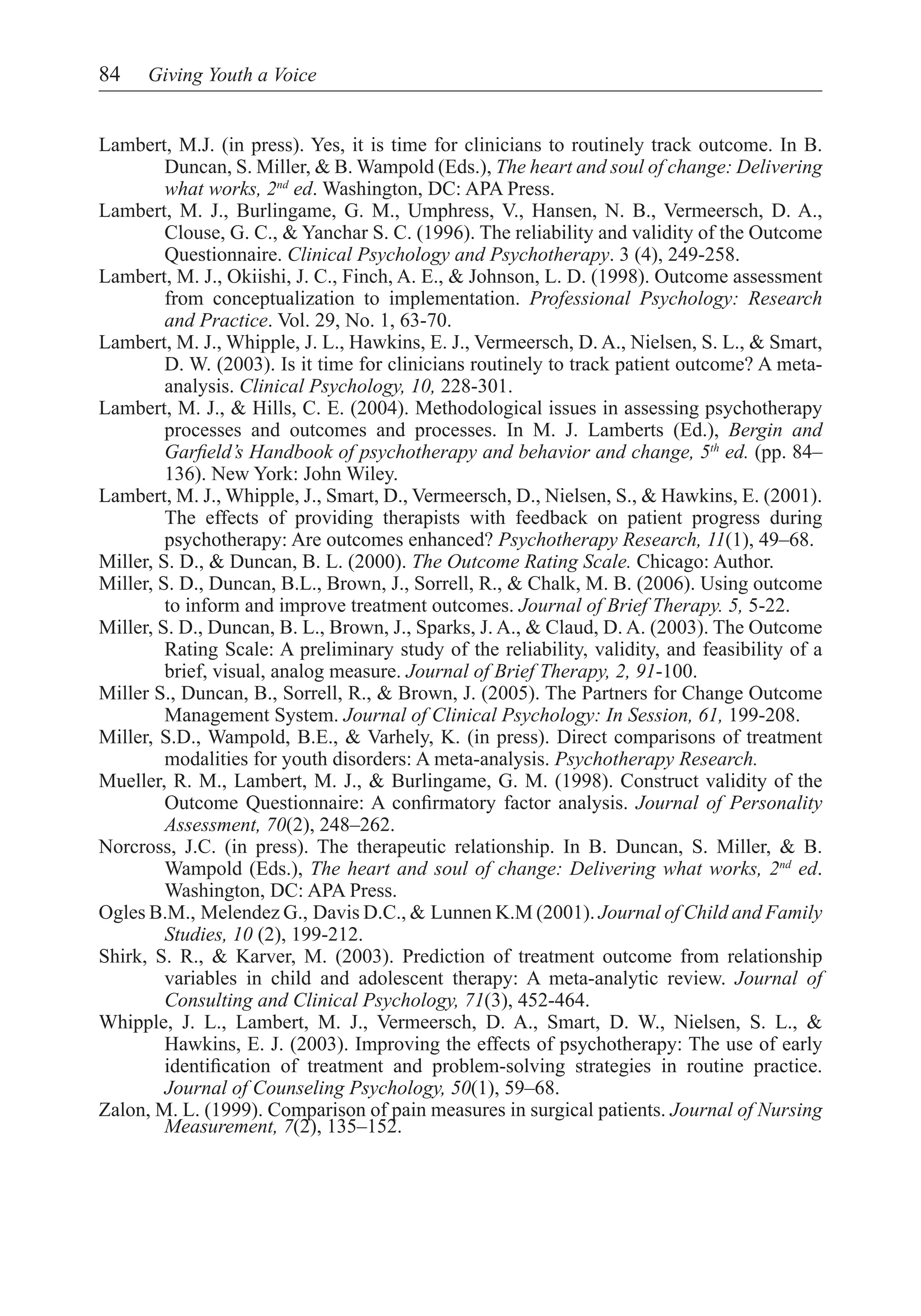 Child Outcome Rating Scale (CORS) | PDF