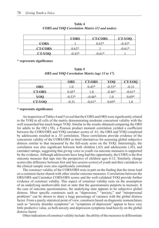 Child Outcome Rating Scale (CORS) | PDF