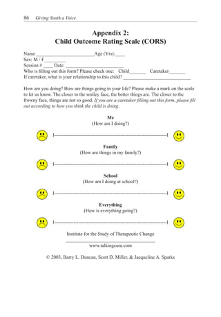 Child Outcome Rating Scale (CORS) | PDF