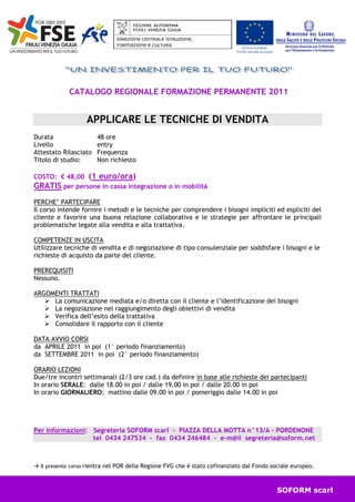 Corso applicare tecniche vendita | PDF