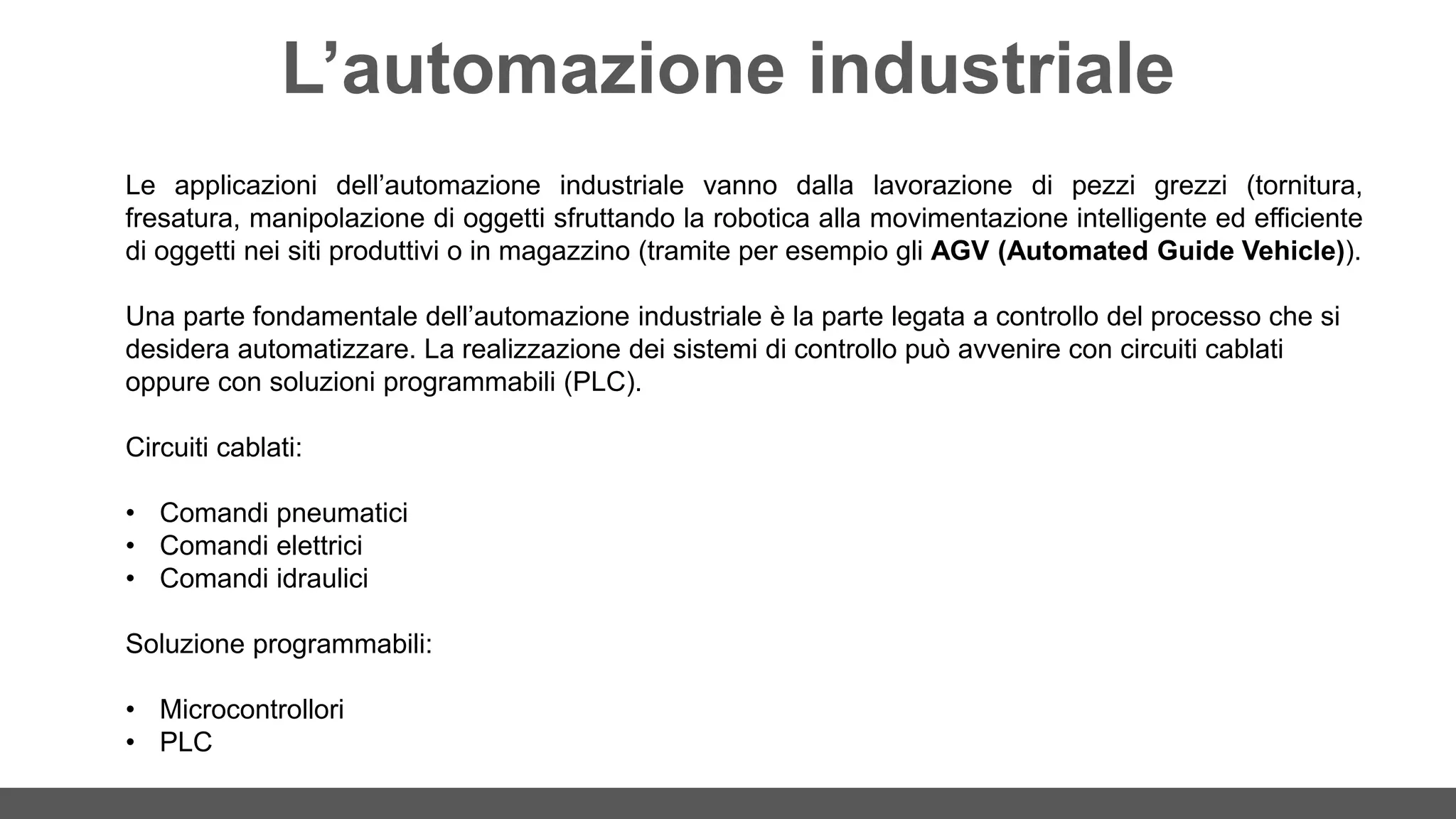 Corso automazione modulo2 | PPT