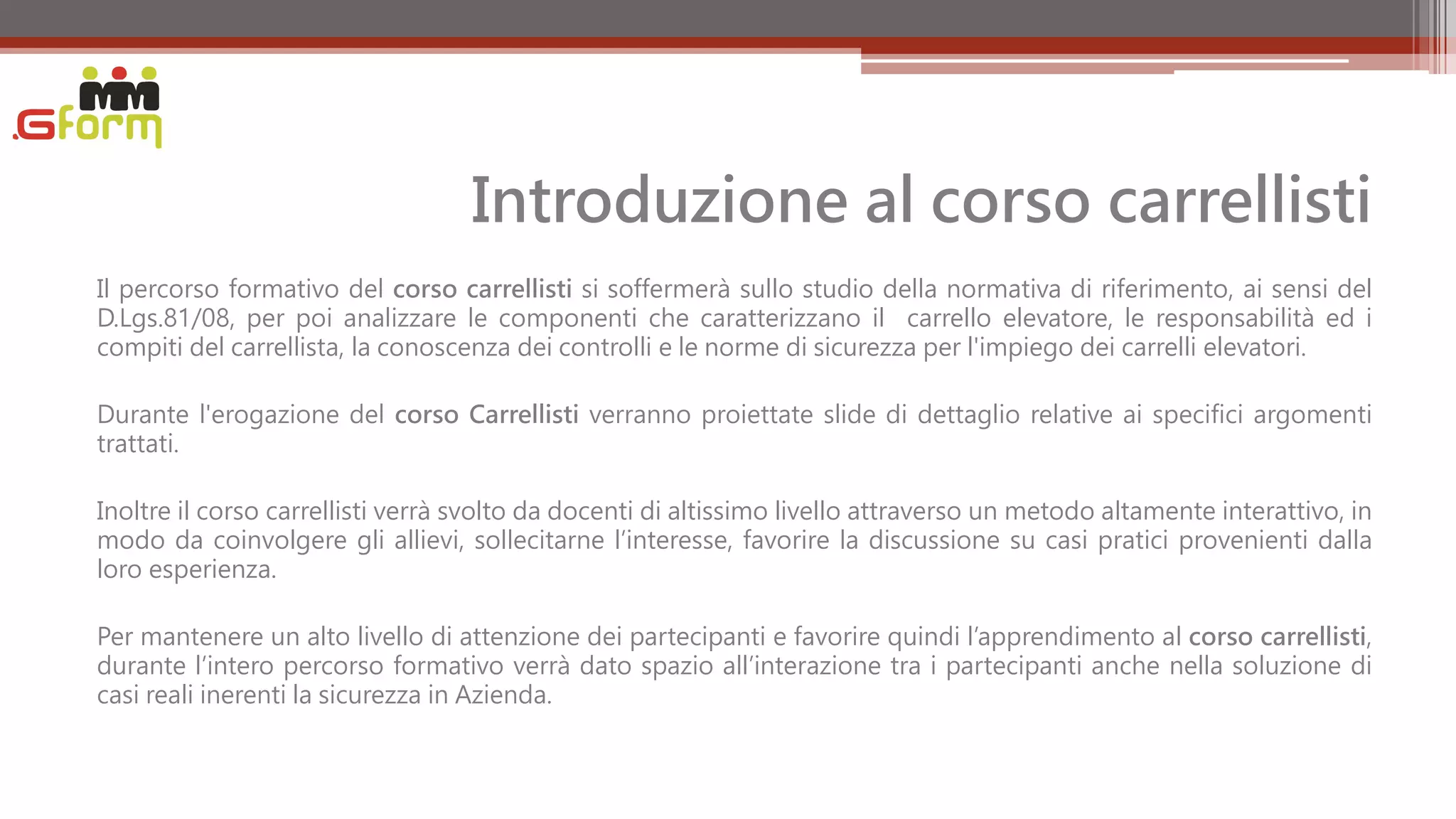 Corso carrellisti | PDF | Education