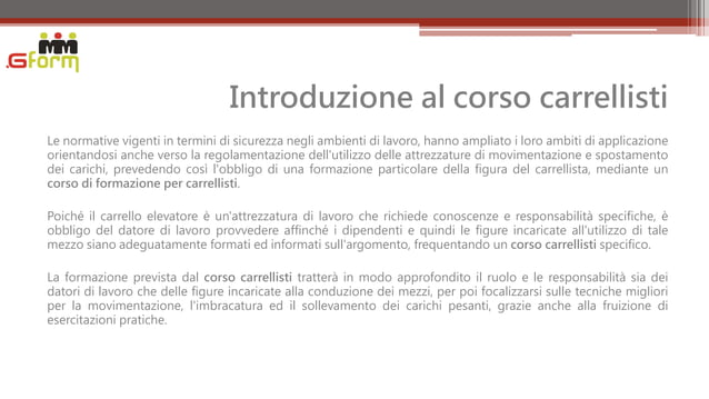 Corso carrellisti | PDF | Education