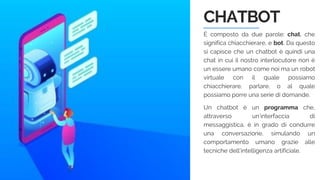 Corso Chatbot base | PPT