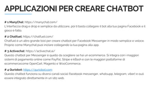 Corso Chatbot base | PPT